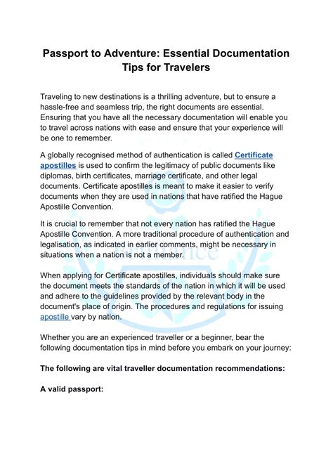 Ppt Passport To Adventure Essential Documentation Tips For Travelers Powerpoint Presentation