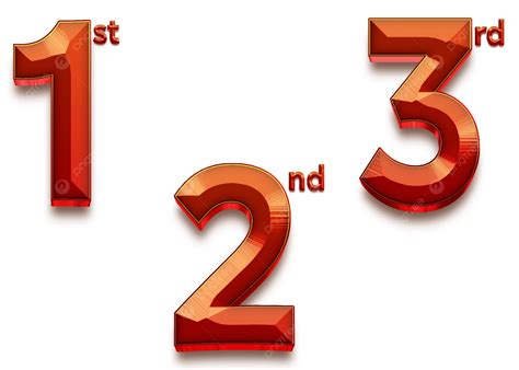 golden red 3d light first with second and third number first second and third number one two