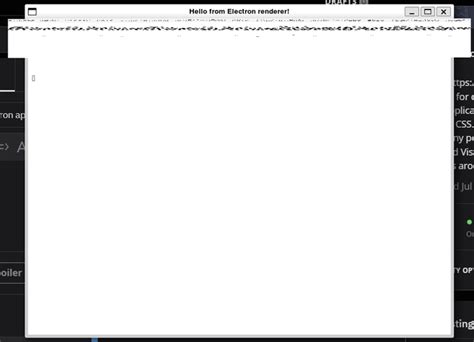 Visual Glitch On Electron App Top Menu Any Ideas On How To Fix Would Be Appreciated Relectronjs