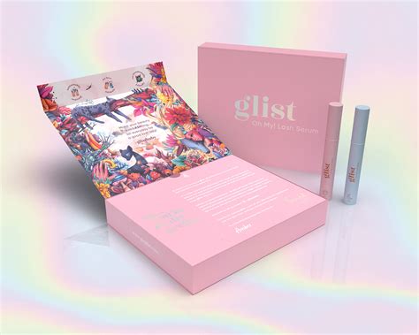 Glist Oh My Lash Serum Packaging Design Behance