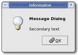 GtkMessageDialog