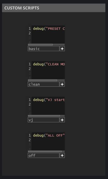 Simple Preset System Derivative