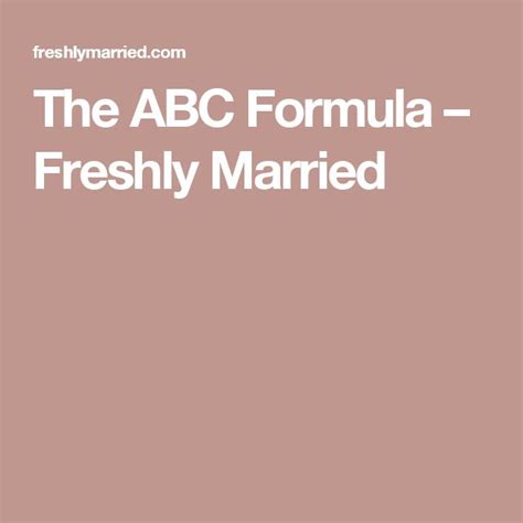 The Abc Formula Abc How To Start Conversations Formula
