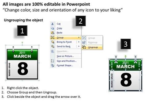 Powerpoint Layout Strategy Calendar 8 March Ppt Process