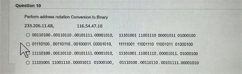 Perform Address Notation Conversion To Binary