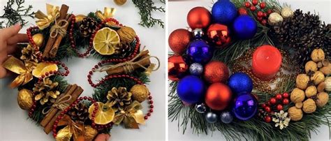Як зробити новорічний вінок своїми руками 2021 майстер клас ідеї фото