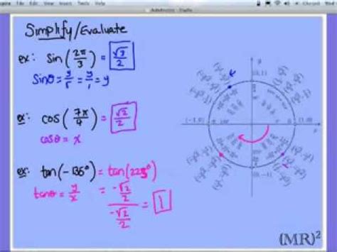 Evaluating Trigonometric Expressions YouTube