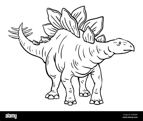 Stegosaurus Of The Jurassic Period Stock Vector Image And Art Alamy