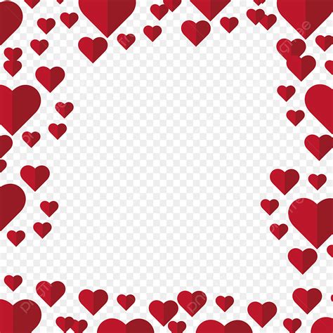 Hearts Border Vector Art Png Heart Borders Png Valentine Day Heart