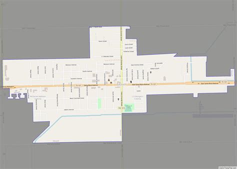 Map Of Edcouch City Thong Thai Real