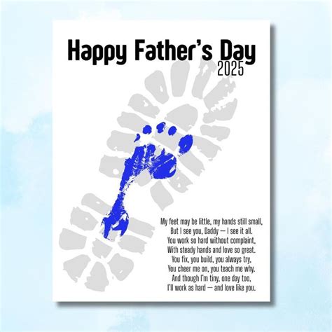 Fathers Day Craft 8 5x11 Handprint Art For Dad Printable T From