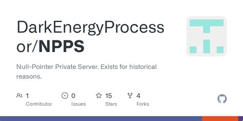 GitHub DarkEnergyProcessor NPPS Null Pointer Private Server Exists For Historical Reasons