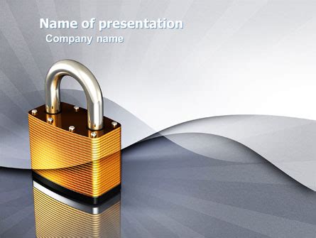 Lock Presentation Template For PowerPoint And Keynote PPT Star