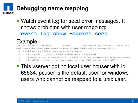 Ppt Cluster Mode Understanding Multiprotocol Usermapping For Ontap Nas Powerpoint Presentation