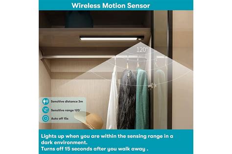 Stark Steel Frame Motion Sensor Magnetic Led Cabinet Light 60cm