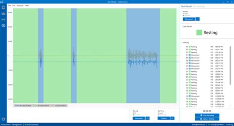 real time model classifications — sensiml documentation