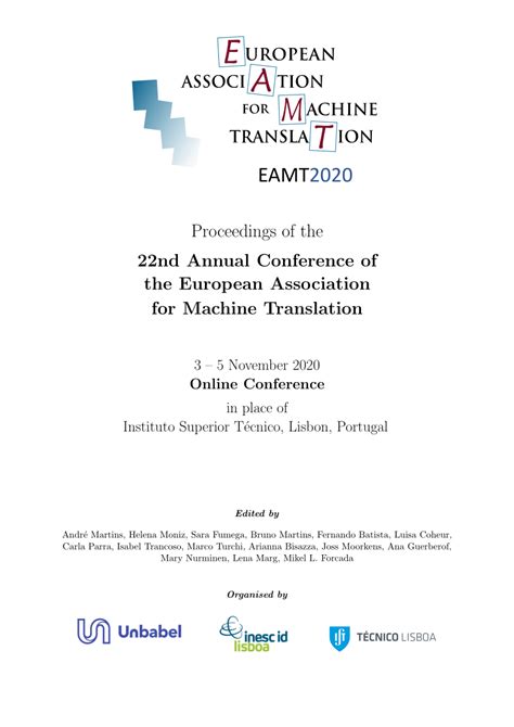 Pdf Machine Translation Quality A Comparative Evaluation Of Smt Nmt And Tailored Nmt Eamt