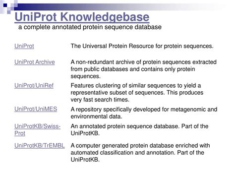 Ppt Protein Databases Powerpoint Presentation Free Download Id6164678