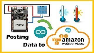 V Temperature Data Record On Aws Iot Core With Esp Using Arduino Ide And Mqtt Protocol