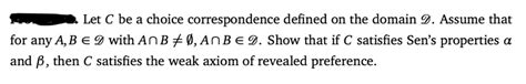 solved how to prove this problem using sen s property a if