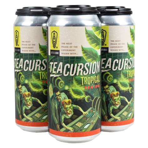Bottle Logic Teacursion Tropical Tea Ipa 4pk 16oz Bottle Logic Bevmo