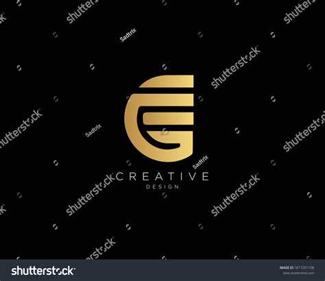 전문적이고 미니멀한 문자 Eg Ge 로고 스톡 벡터로열티 프리 1817201108 Shutterstock