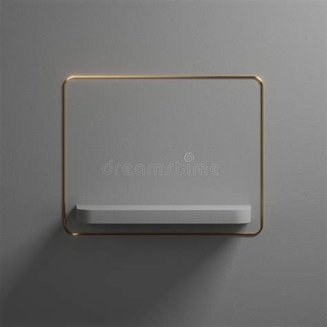 3d Render Abstract Geometric Background Modern Minimal Showcase Scene In Art Deco Style With