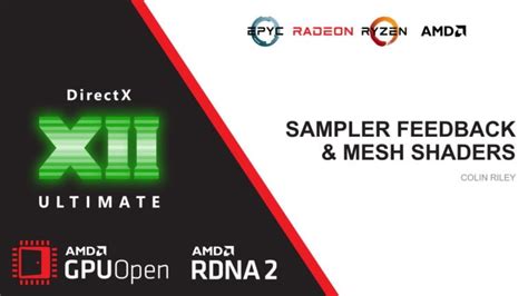 Developing DirectX Applications AMD GPUOpen