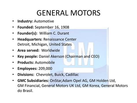 Ppt Automotive Industry Financial Analysis Key Players Overview