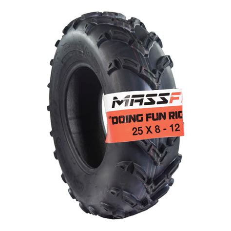 Massfx 25x8 12 Front Tire For Atv Utv And Sxs 6 Ply With 12 Tread