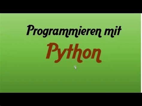 Python Programmieren