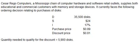 Solved Cesar Rego Computers A Mississippi Chain Of Computer