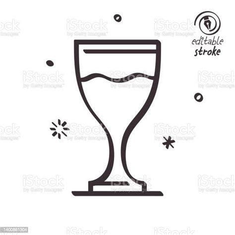 칵테일 글래스를위한 장난기 넘치는 라인 일러스트 레이 션 낙서 드로잉에 대한 스톡 벡터 아트 및 기타 이미지 낙서 드로잉 놀이 다양 Istock