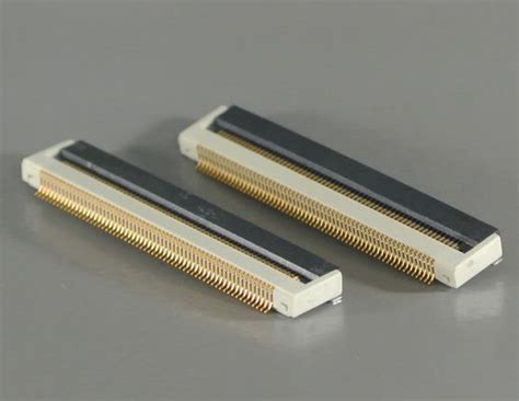 Mm Pitch FPC Connector Horinzontal Botton Contact H Mm Up To P Front Flip Type FPC