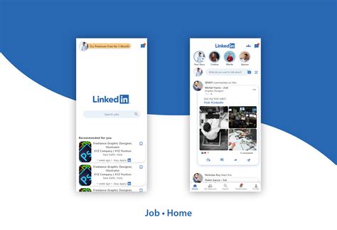 LinkedIn App UI Redesigned On Behance