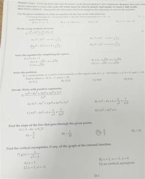 Solved Uve The Given Cunditian In Write An Equstion Liar Lie