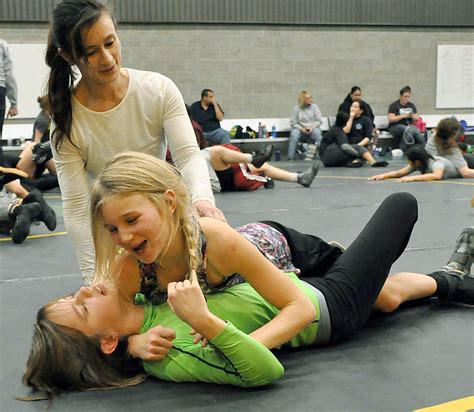 Muscle Tussle Local Girls Get A Grip On Wrestling At Camp Auburn Reporter