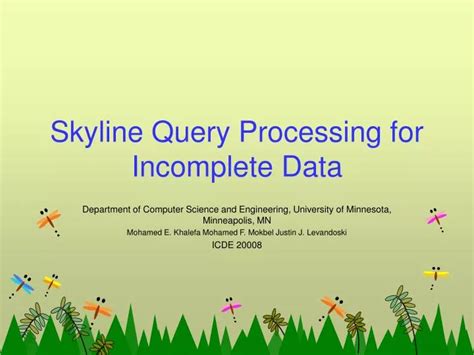 Ppt Skyline Query Processing For Incomplete Data Powerpoint Presentation Id3218972