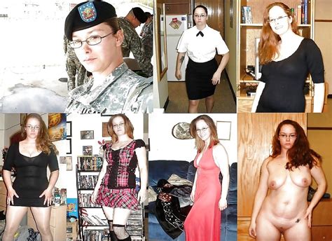 Military Dressed Undressed Shesfreaky
