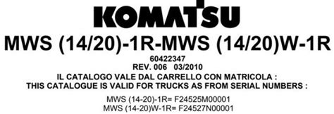 TotalParts.ru Запчасти на электроштабелер komatsu mws14f-1r | Запчасти ...