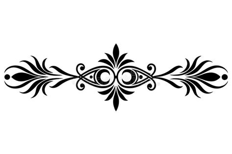 Elegant Black And White Decorative Border Design Stock Vector Illustration Of Brand