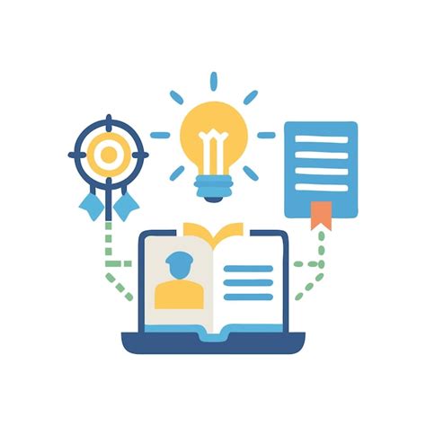 교육 및 학습 아이콘 프리미엄 Ai 생성 벡터