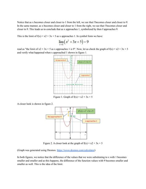 SOLUTION Calculus Limit And Limit Theorems Studypool