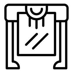 Plotter Palette Icon Outline Printer Royalty Free Vector