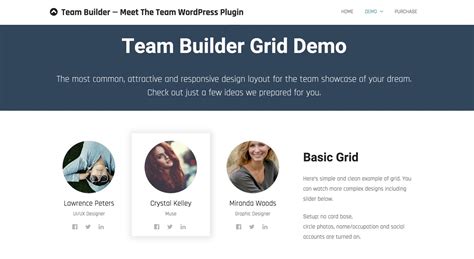 Team Builder Meet The Team WordPress Plugin By Looks Awesome CodeCanyon