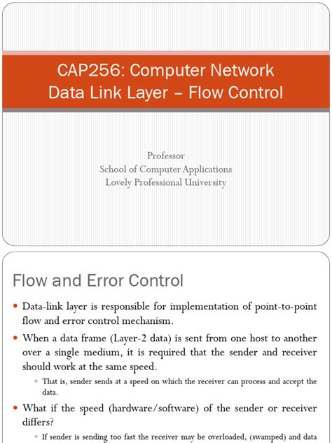 10 Data Link Layerflow Control Pdf Transmission Control Protocol Internet Protocols