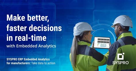 Syspro Emea On Linkedin Our New Embedded Analytics Functionality Enables You To Leverage And
