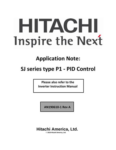 Pdf Application Note Sj Series Type P1 Pid Control Dokumen Tips