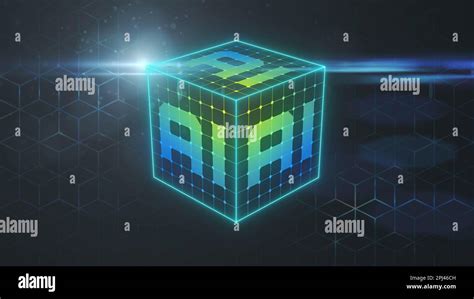 Cube With Inscription Ai Concept Of Visualization Of Artificial