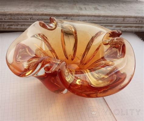 Ваза ссср гутне скло «violity